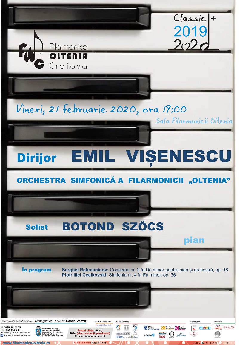 Concert Rahmaninov/Ceaikovski la Filarmonica „Oltenia” Craiova » Vocea ...