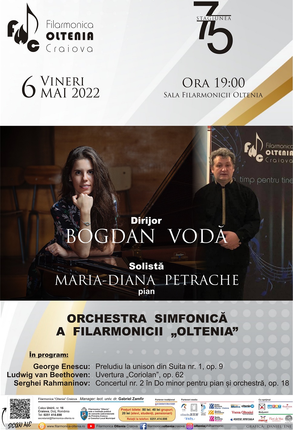 Concertul nr. 2 pentru pian de RAHMANINOV la Filarmonica „Oltenia ...